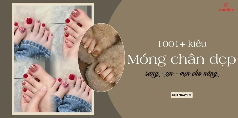 Mẫu móng chân đẹp nhẹ nhàng: 30+ ý tưởng cho nàng thêm xinh